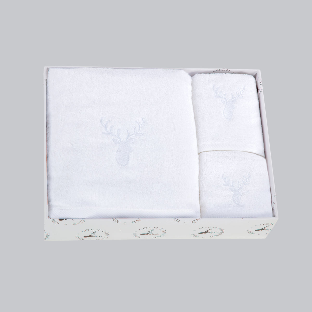 Luxury 3 Piece 100% Cotton Towel Box Set – Loch Lomond Linen